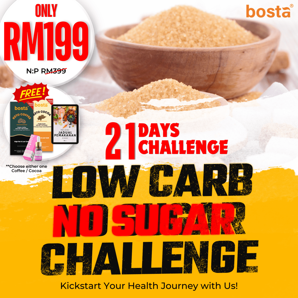 [ LOW CARB NO SUGAR ] - 21 Days Challenge | BOSTA